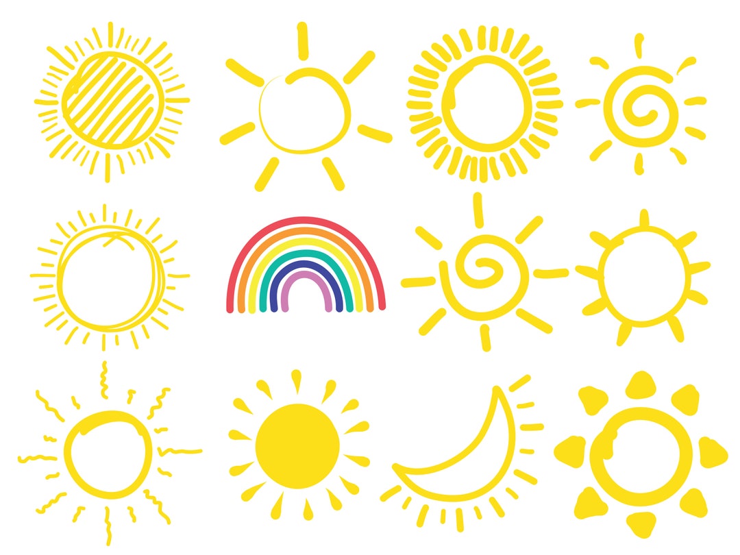 SUN Elements Svg,png's, Digital Download, Instant Download, Commercial ...