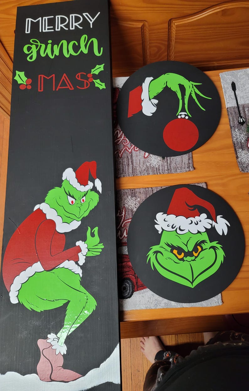 Grinch Set of 3 - Etsy