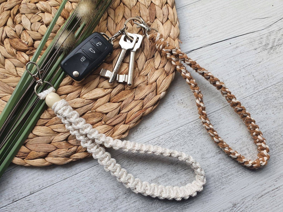 Lanyard Macrame Lanyard Macrame Keychain Lanyard Short - Etsy