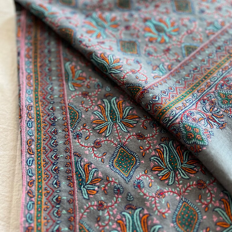 Grey Pashmina - Etsy