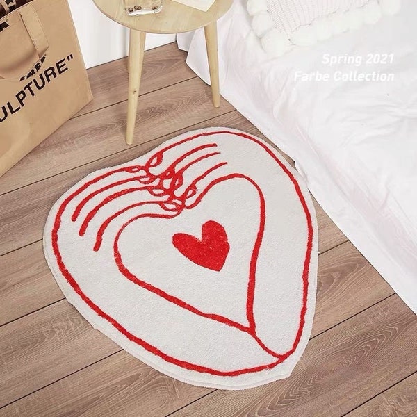 Heart Shaped Rug - Etsy