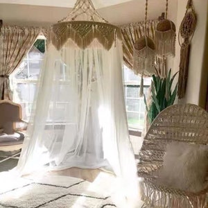 Hand edited Bed Veil Tapestry Bedroom Decoration Bohemian - Etsy