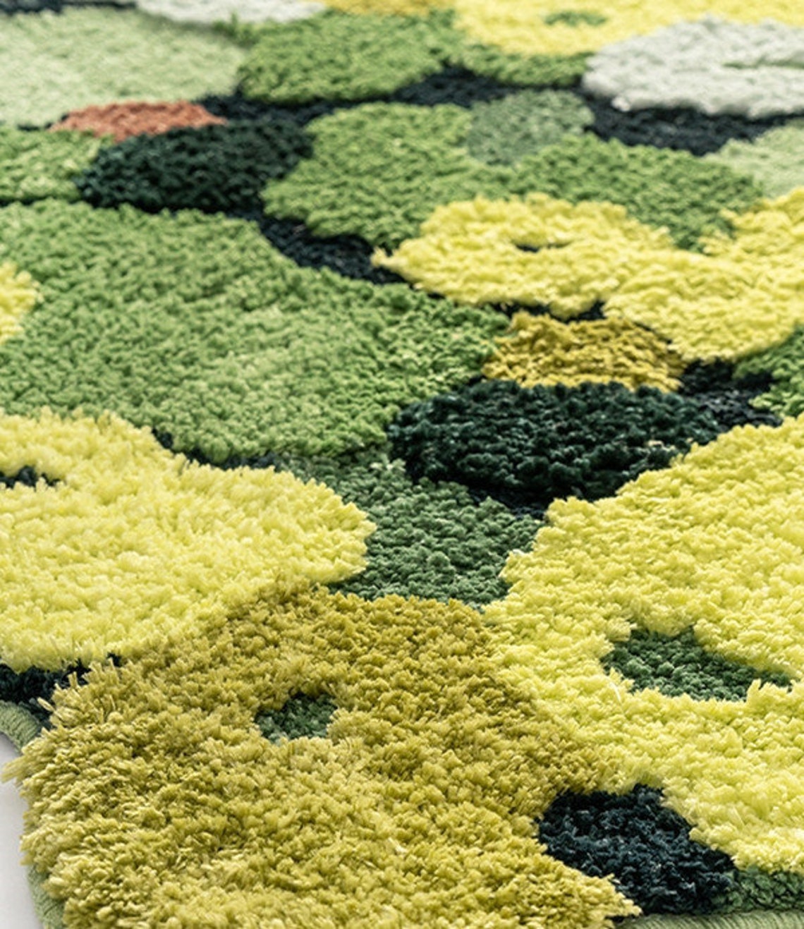 Handgemachter unregelmäßiger Tufting 3D Moos Teppich Garten - Etsy.de