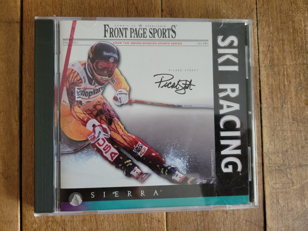 Vintage PC Game - Front Page Sports Ski Racing - Working Game - Etsy