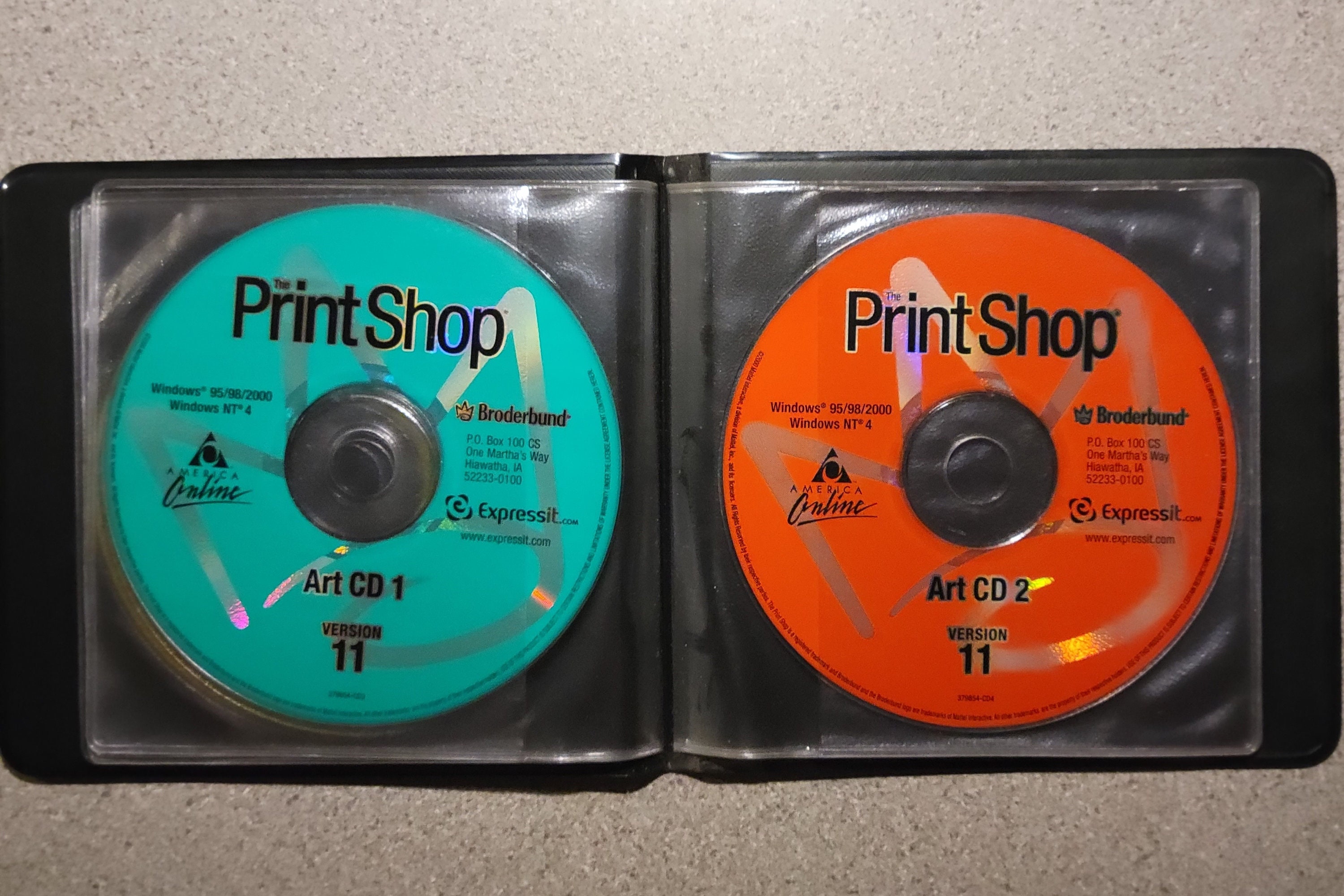 Vintage PC Software the Print Shop Ver. 11 4-disc Set A Great Working ...