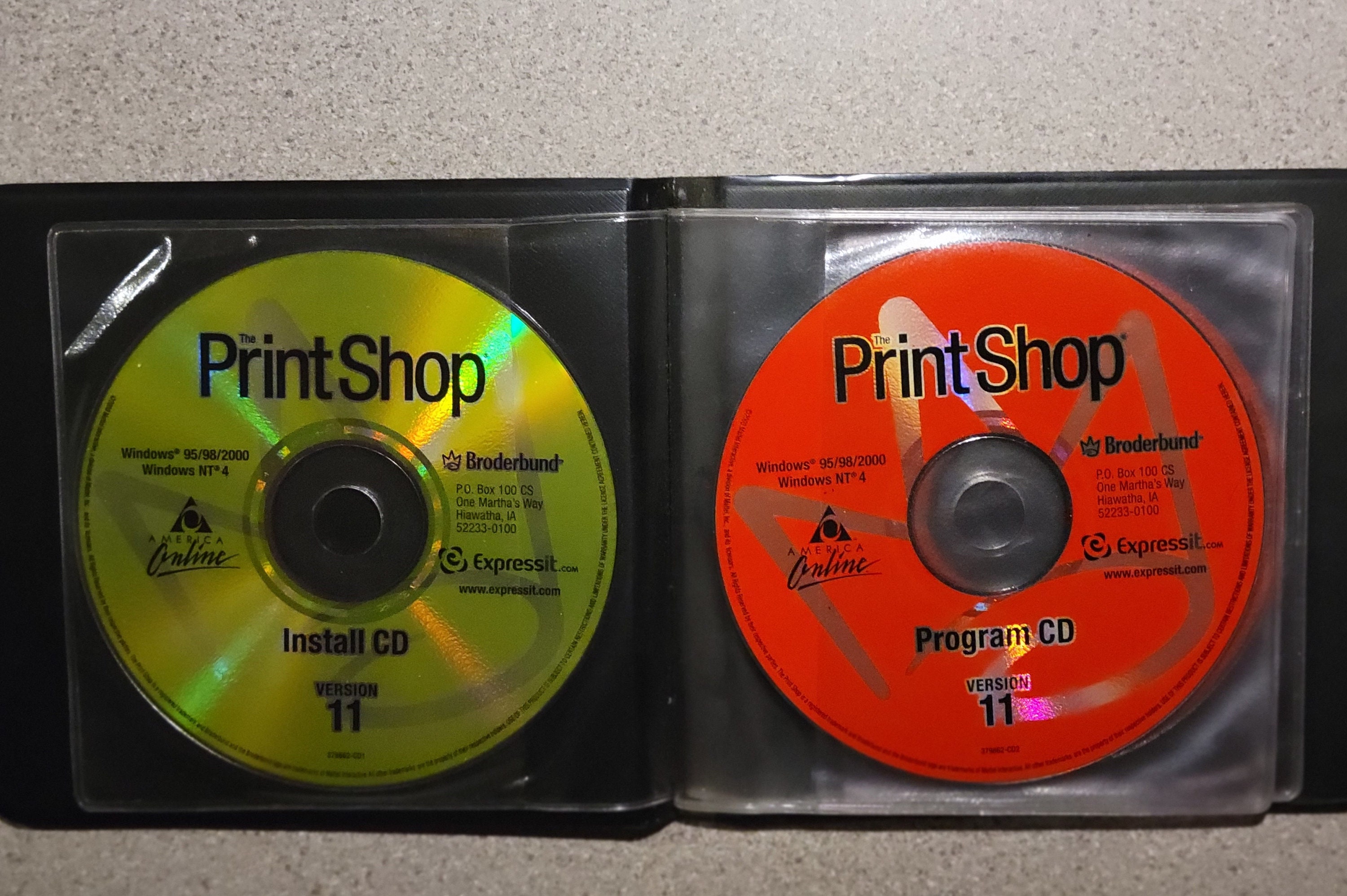 Vintage PC Software the Print Shop Ver. 11 4-disc Set A Great Working ...
