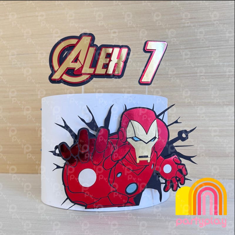 Printable Iron Man Cake - Etsy