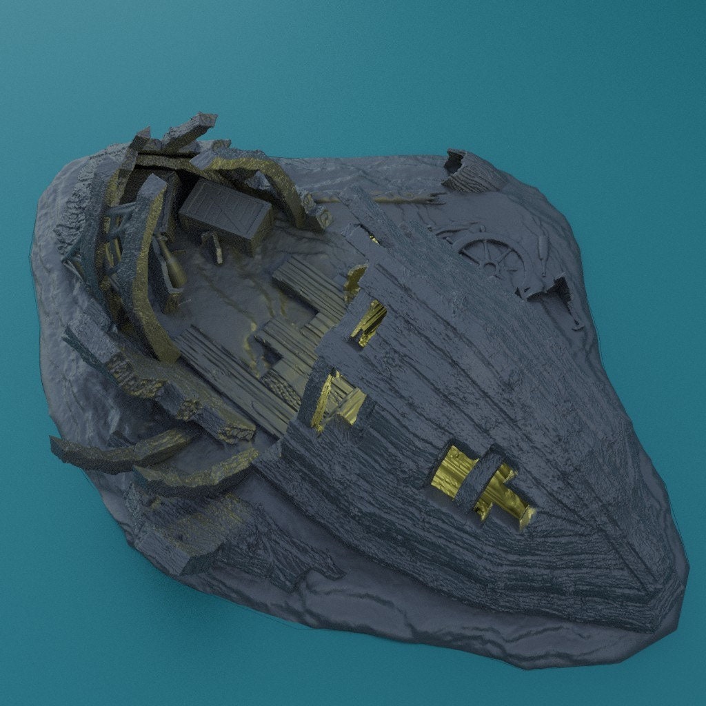 Shipwreck Burrow DND Terrain - Etsy