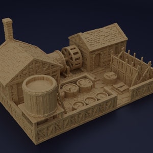Medival Tannery DND Terrain - Etsy