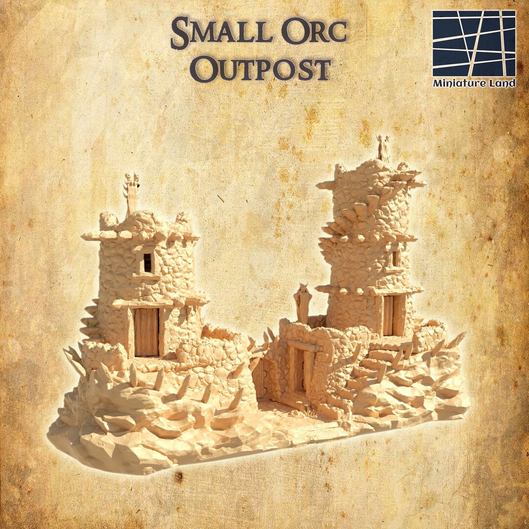 Small Orc Outpost 28mm DND Terrain - Etsy
