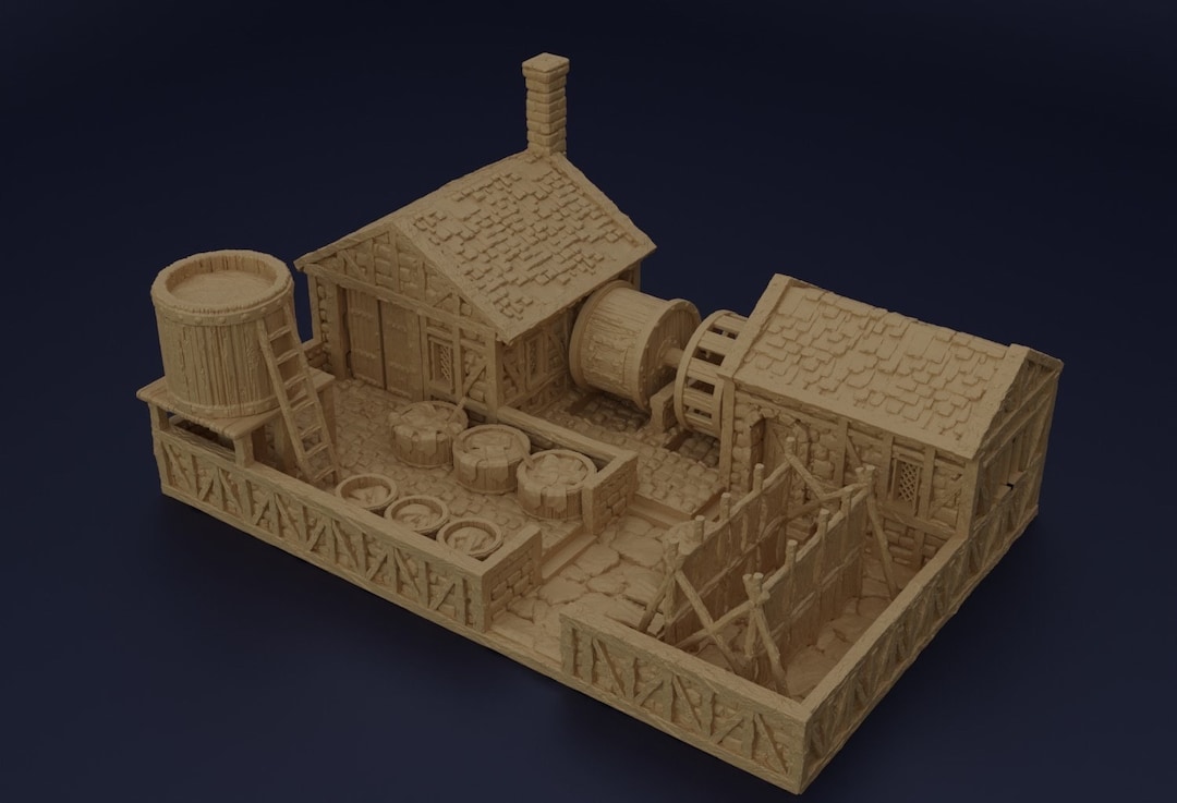 Medival Tannery DND Terrain - Etsy