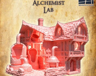 Alchemy Lab Bookshelves RPG Terrain 28-54mm Terrain - Etsy