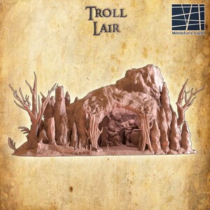 Troll Lair 28mm DND Terrain - Etsy