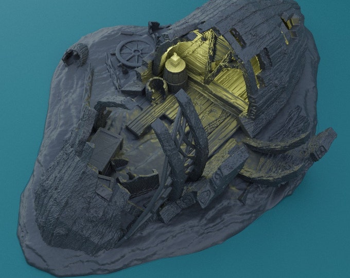 Shipwreck Burrow DND Terrain - Etsy