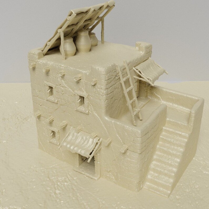 Mud Brick Desert House DND Terrain | Etsy