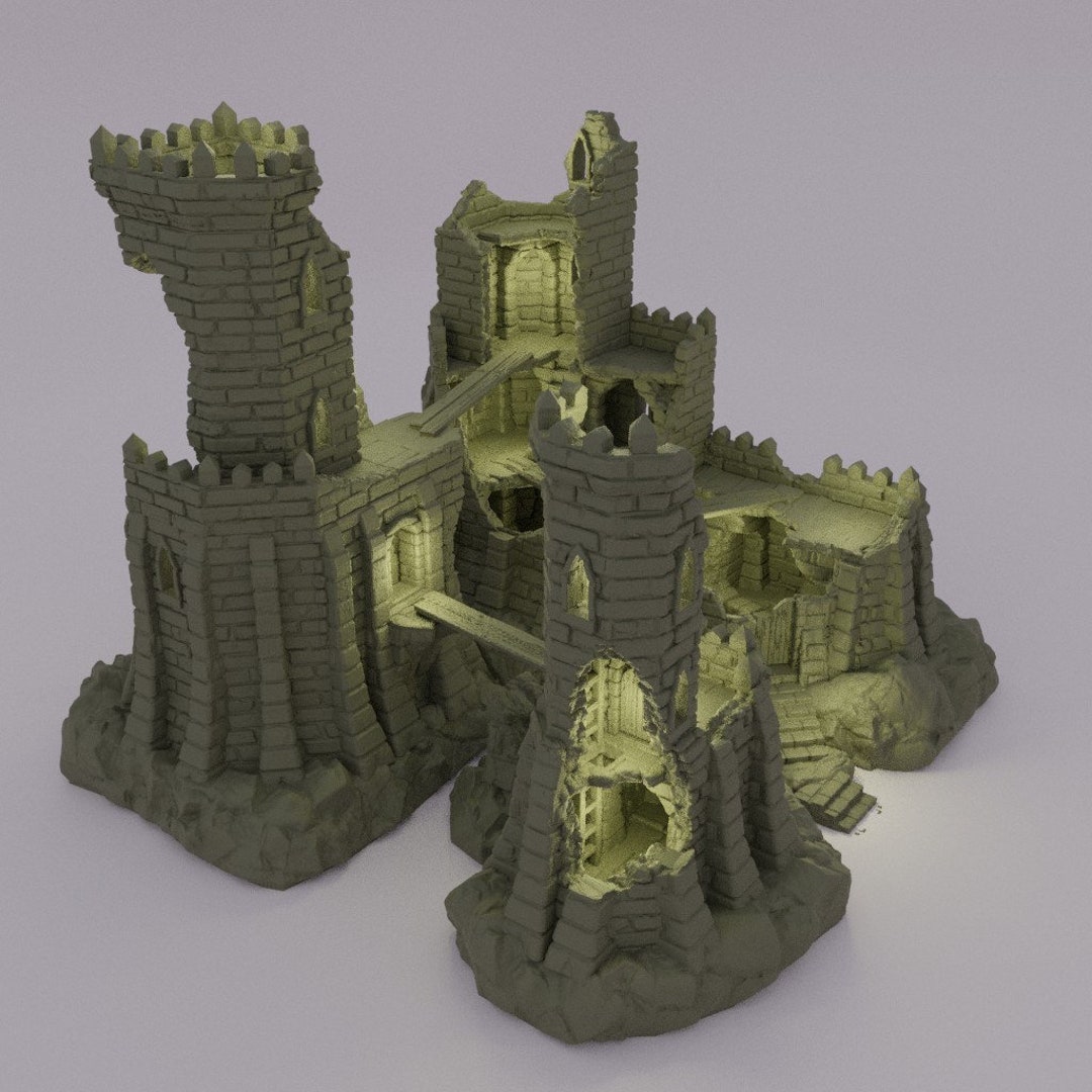 Ruined Desert Outpost DND Terrain - Etsy