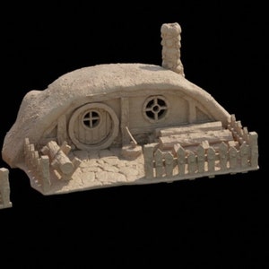 Hobbit Halfling Homes / DND Terrain / 28mm / Shire LOTR / Burrow Homes ...