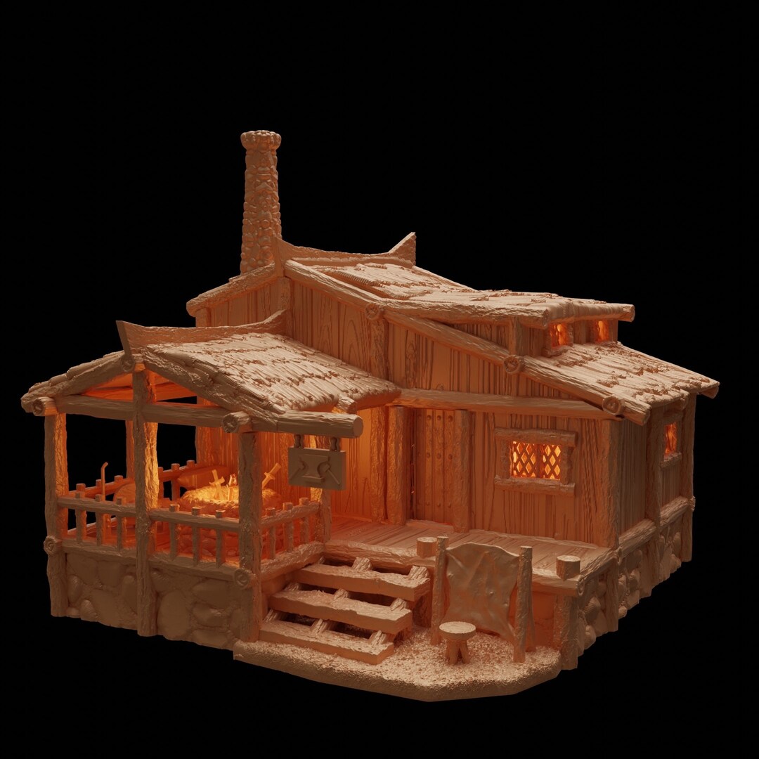 Black Smith Lodge / Cabin DND Terrain - Etsy