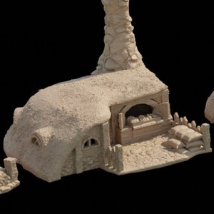 Hobbit Halfling Homes / DND Terrain / 28mm / Shire LOTR / Burrow Homes ...