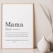 Mama Definition Poster Geschenk zum Muttertag Muttertags - Etsy.de