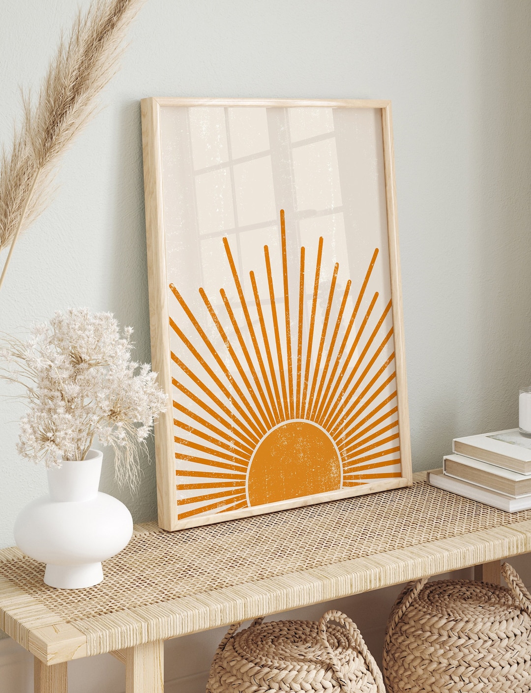 Boho Sonne Poster | Sunrise Poster | Boho Sun Decor | Boho Art Poster ...