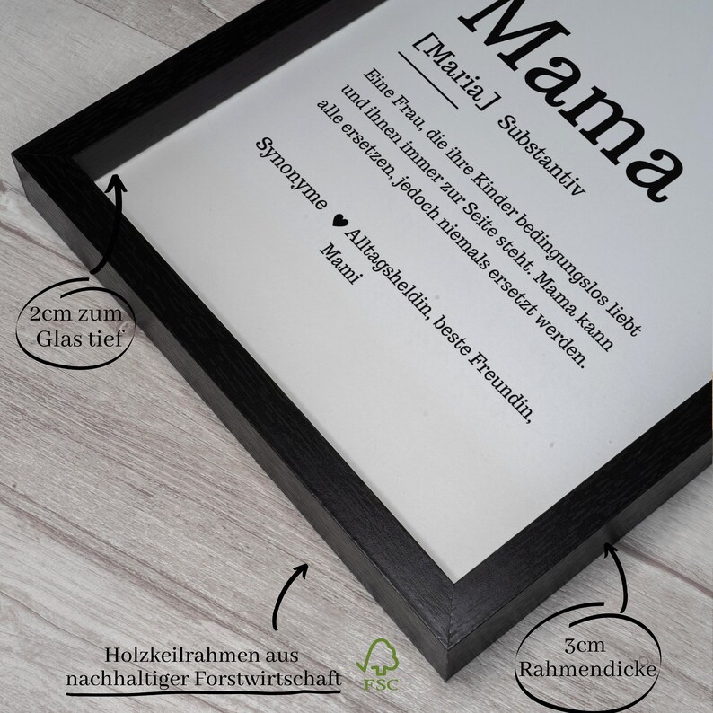 Mama Definition Poster Geschenk zum Muttertag | Muttertags Geschenk ...