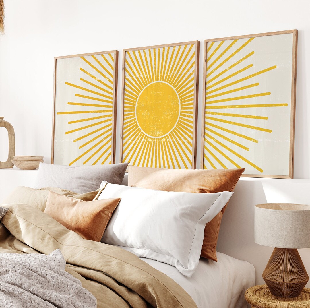 Boho Poster Set for Living Room, Bedroom or Hallway | Boho Sun Living ...