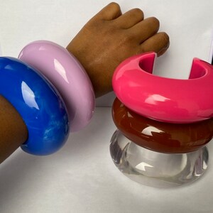 Resin Cuff Bracelet: Bold Bohemian Summer Jewelry - Etsy