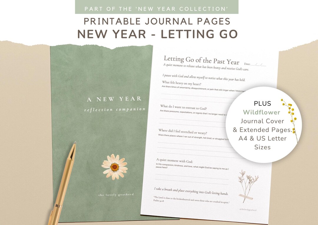 Closure Journal - Letting Go of the Past Year - New Year Reflection ...