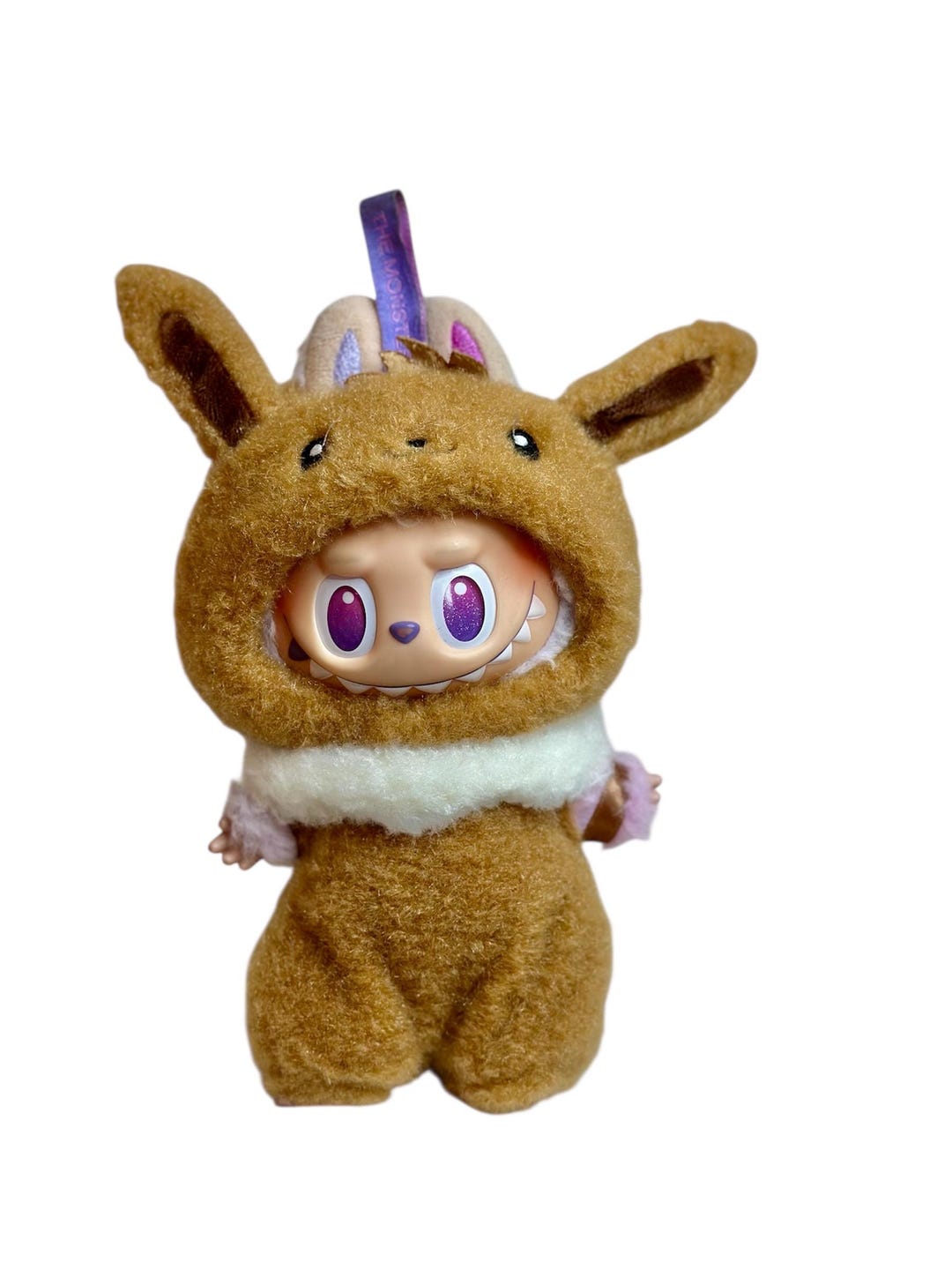Eevee Labubu Costume Set | Soft Plush Outfit With Fluffy Collar & Poké ...