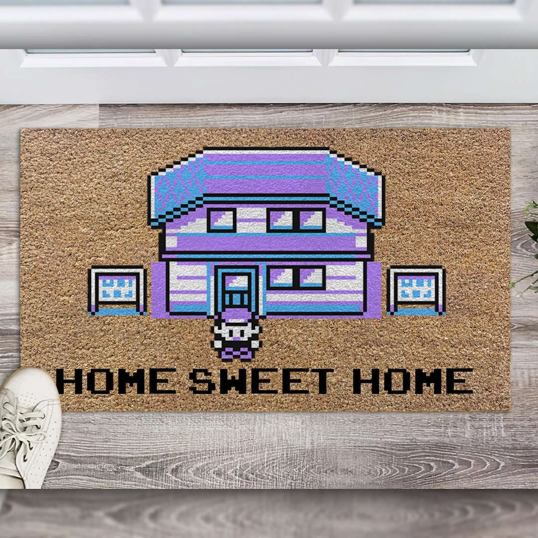 Home Sweet Home, Funny Printed Polyester Doormat, Video Game Doormat ...