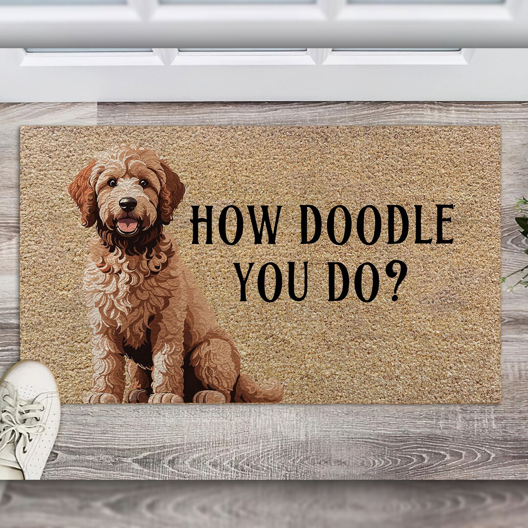 How Doodle You Do Doormat, Labradoodle Door Mat, Dog Gift, Dog Lover ...