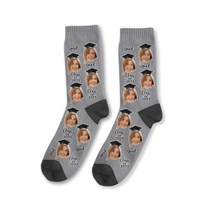 Personalized Face Socks, Graduation Custom Face Socks, Graduation Gifts ...