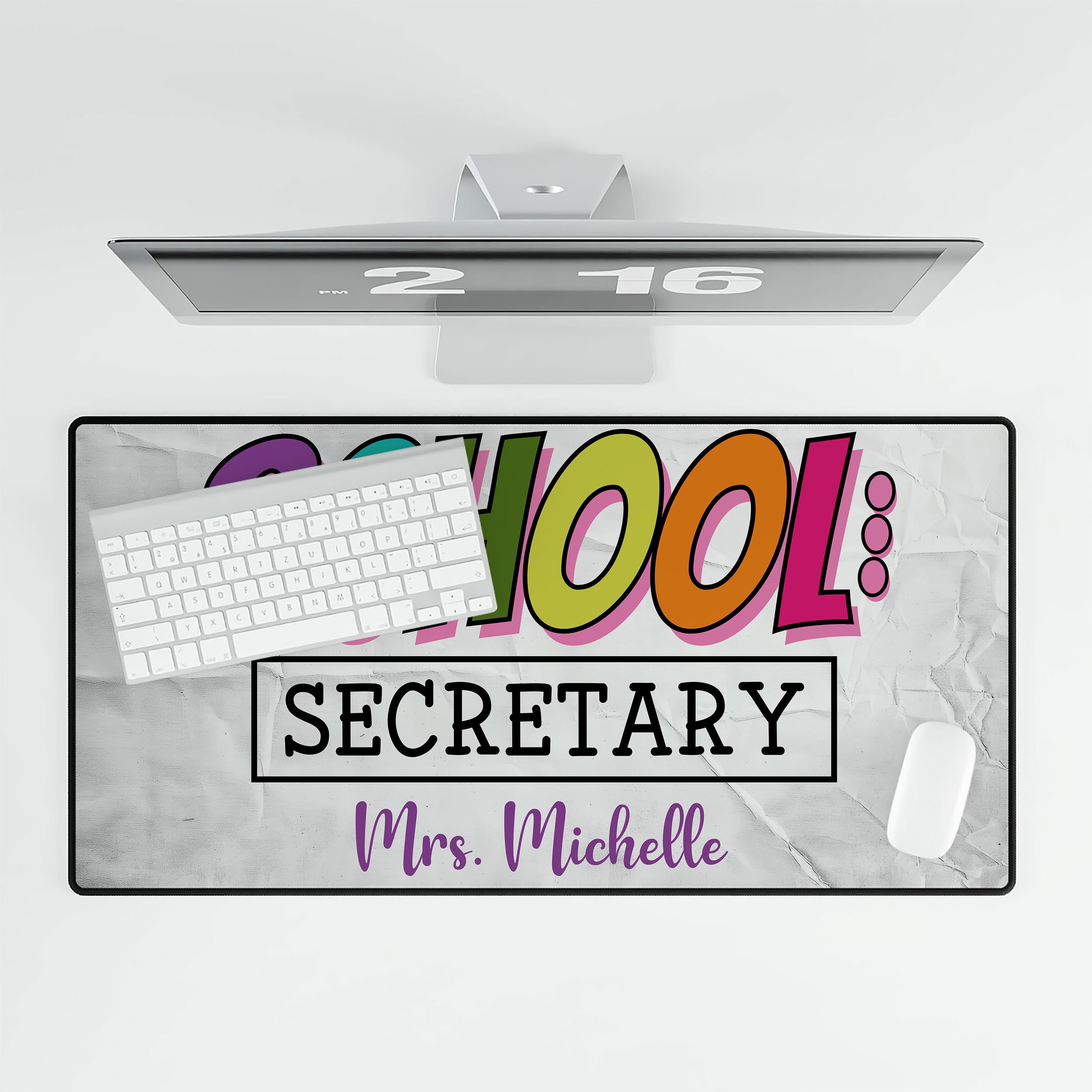 School Secretary Personalized Deskmat, School Secretary Mouse Pad ...