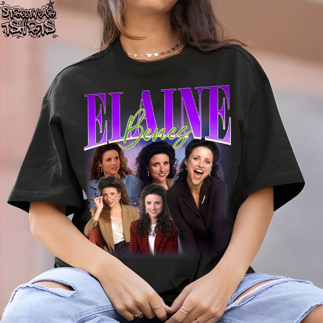 Elaine Benes Vintage Graphic 90s Tshirt, Fictional Character Homage ...