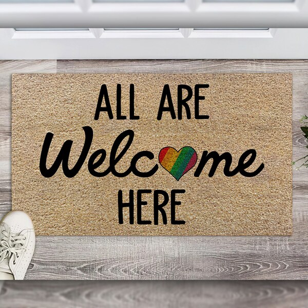 All Are Welcome Here - Etsy