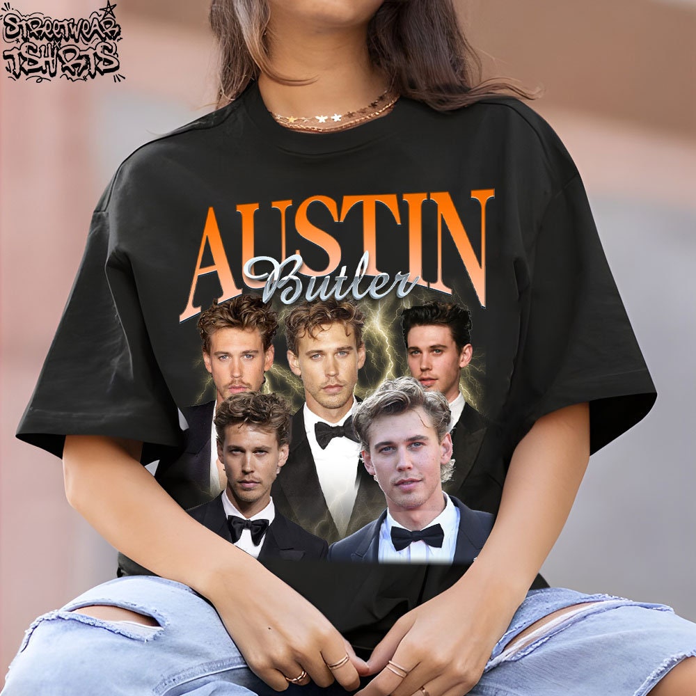 Austin Butler Vintage Graphic 90s Tshirt, Actor Homage Graphic T-shirt ...