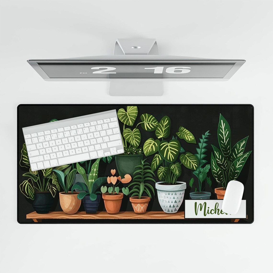 Plant Deskmat, Personalized Plant Mouse Pad, Botanical Mouse Pad, Plant ...