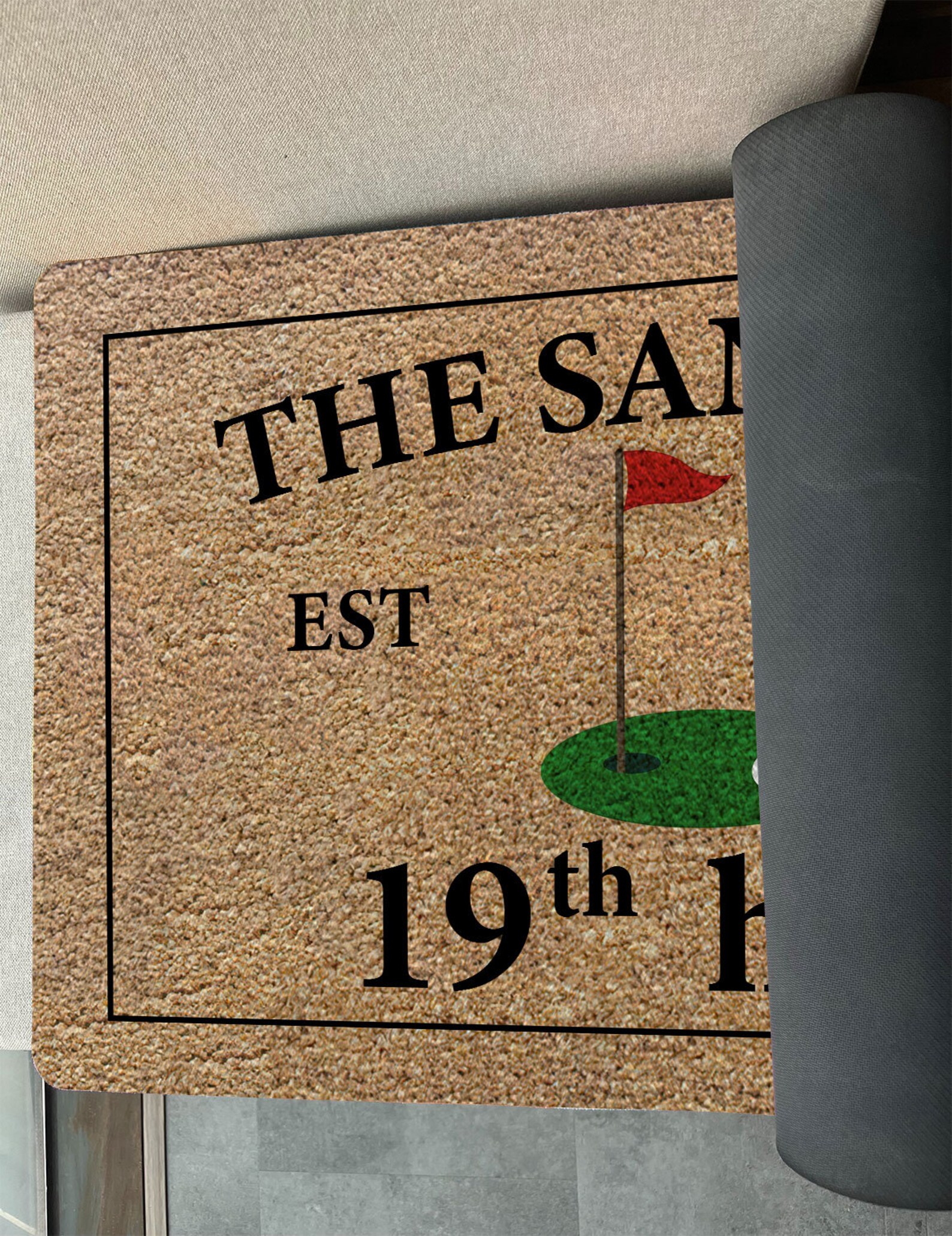 Personalized Golf Gift, 19th Hole Doormat, Golfing Sports Team Gift ...