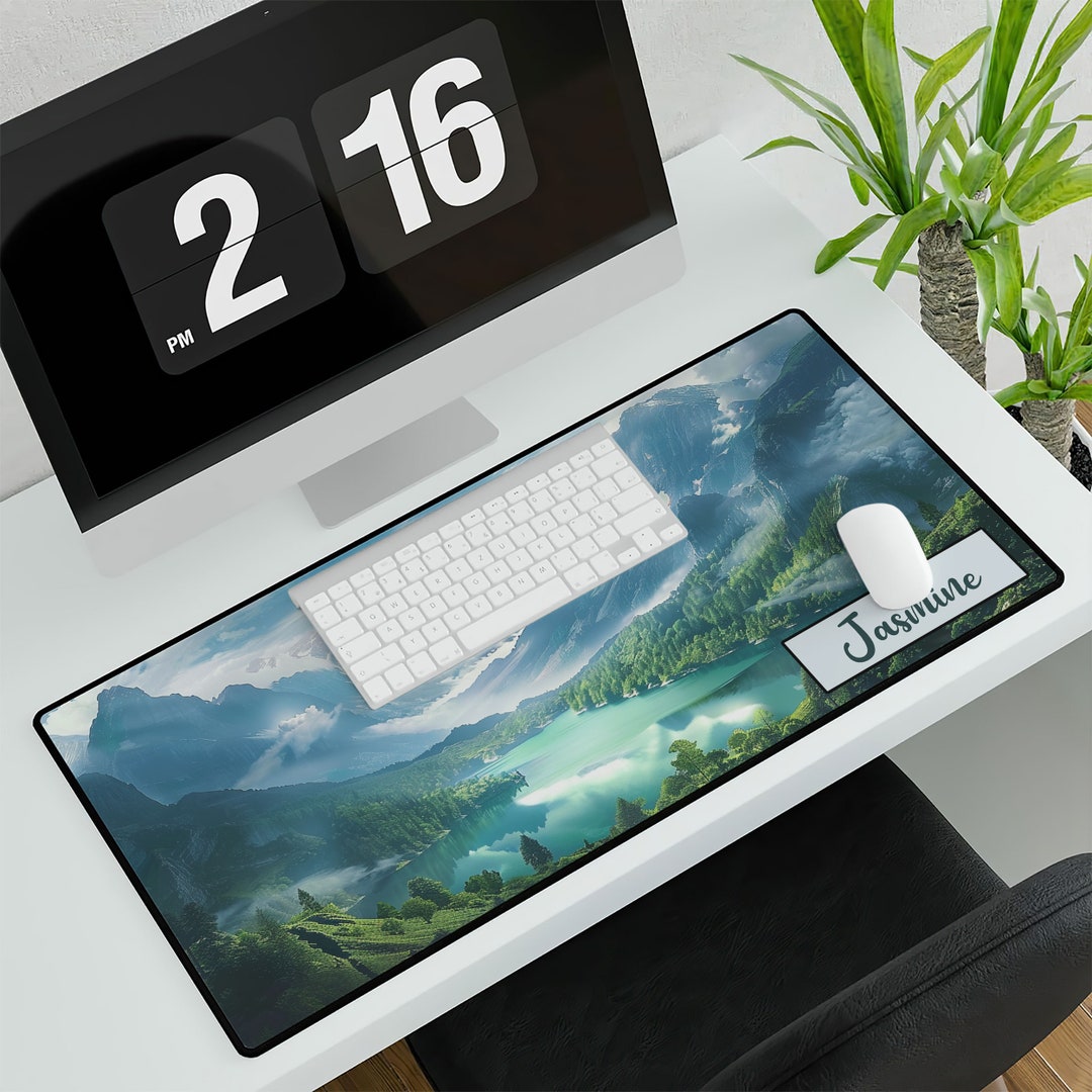 Breathtaking Mountain Desk Mat, Mountain Mousepad, Natural Wonders ...