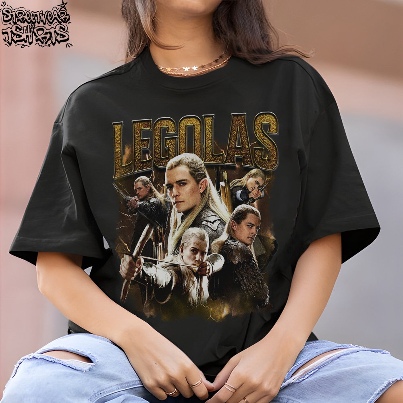 Retro Legolas Shirt, Lord of the Rings Shirt, Orlando Bloom Shirt, Lord ...