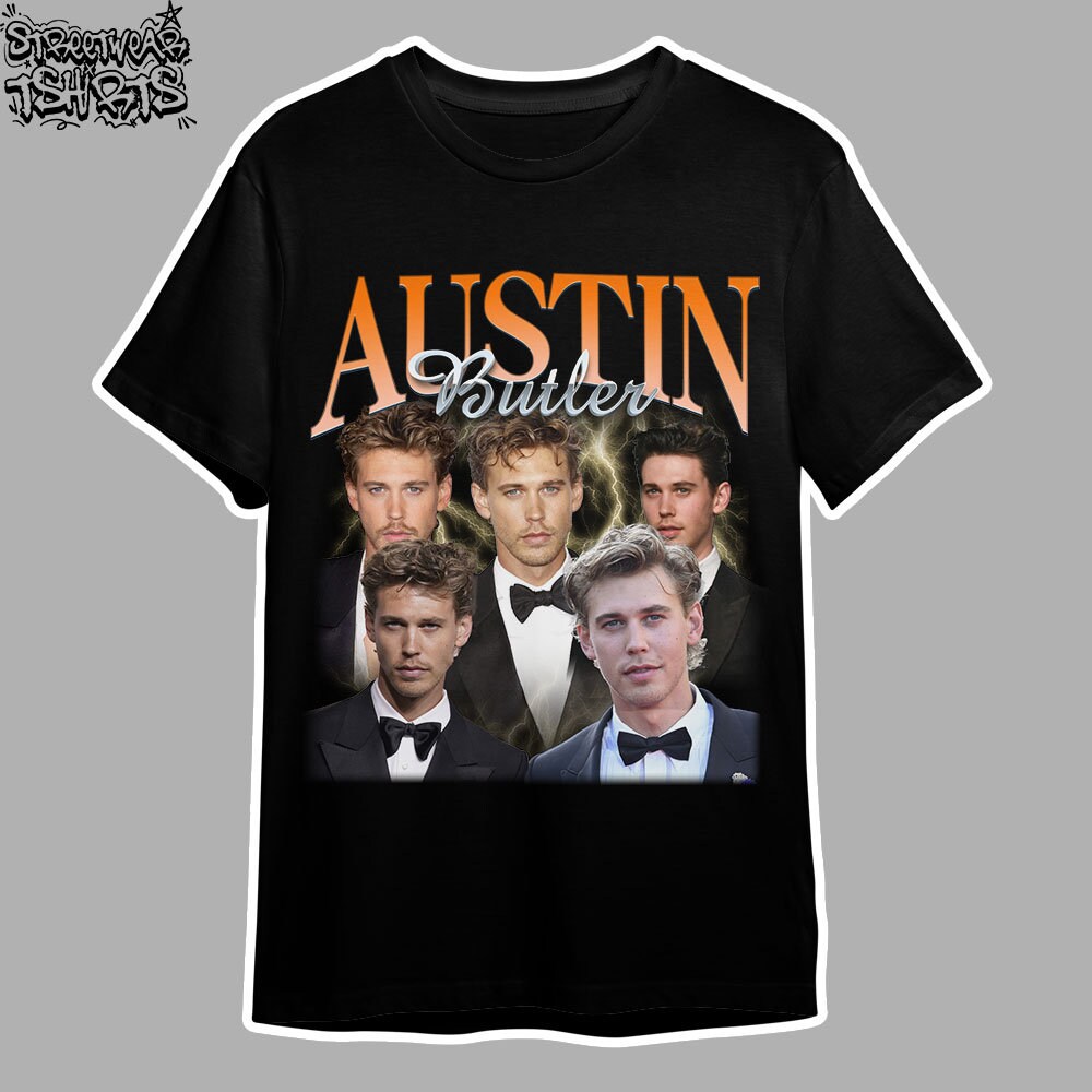 Austin Butler Vintage Graphic 90s Tshirt, Actor Homage Graphic T-shirt ...