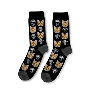 Custom Cat Socks, Personalized Pet Photo Socks, Cat Lover Gift, Funny ...