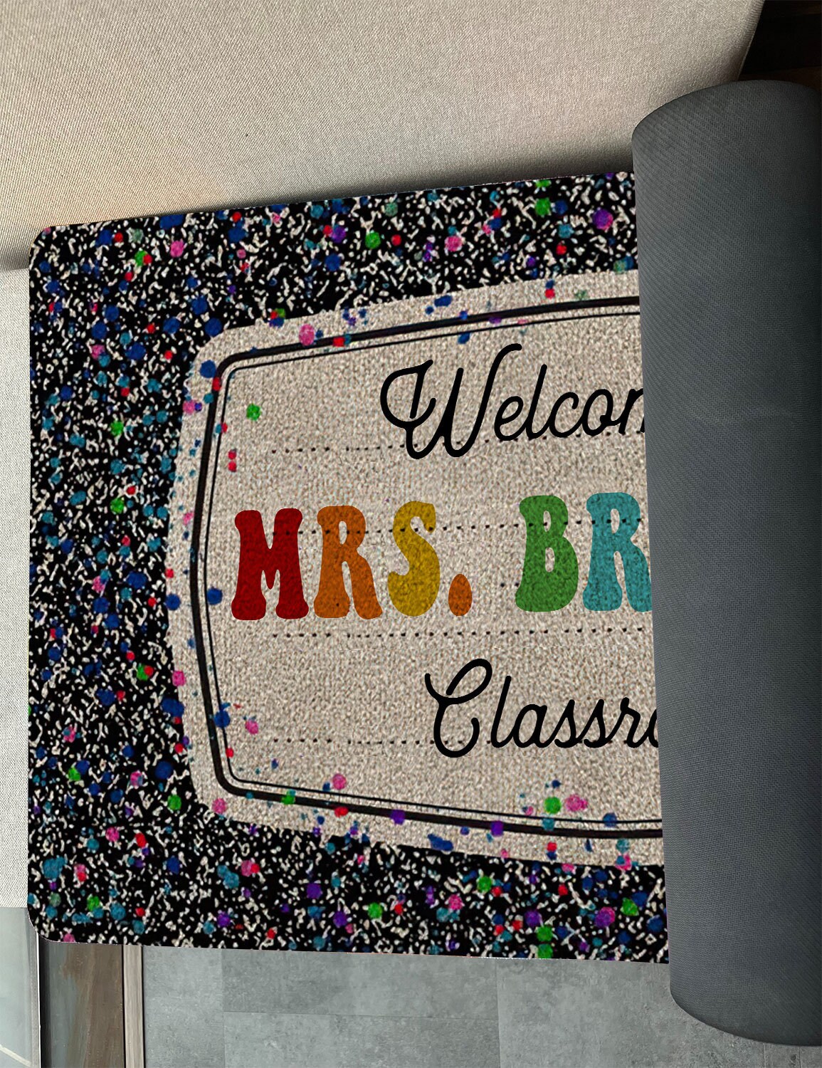 Custom Teacher Welcome Mat, Personalized Classroom Doormat, Back to ...