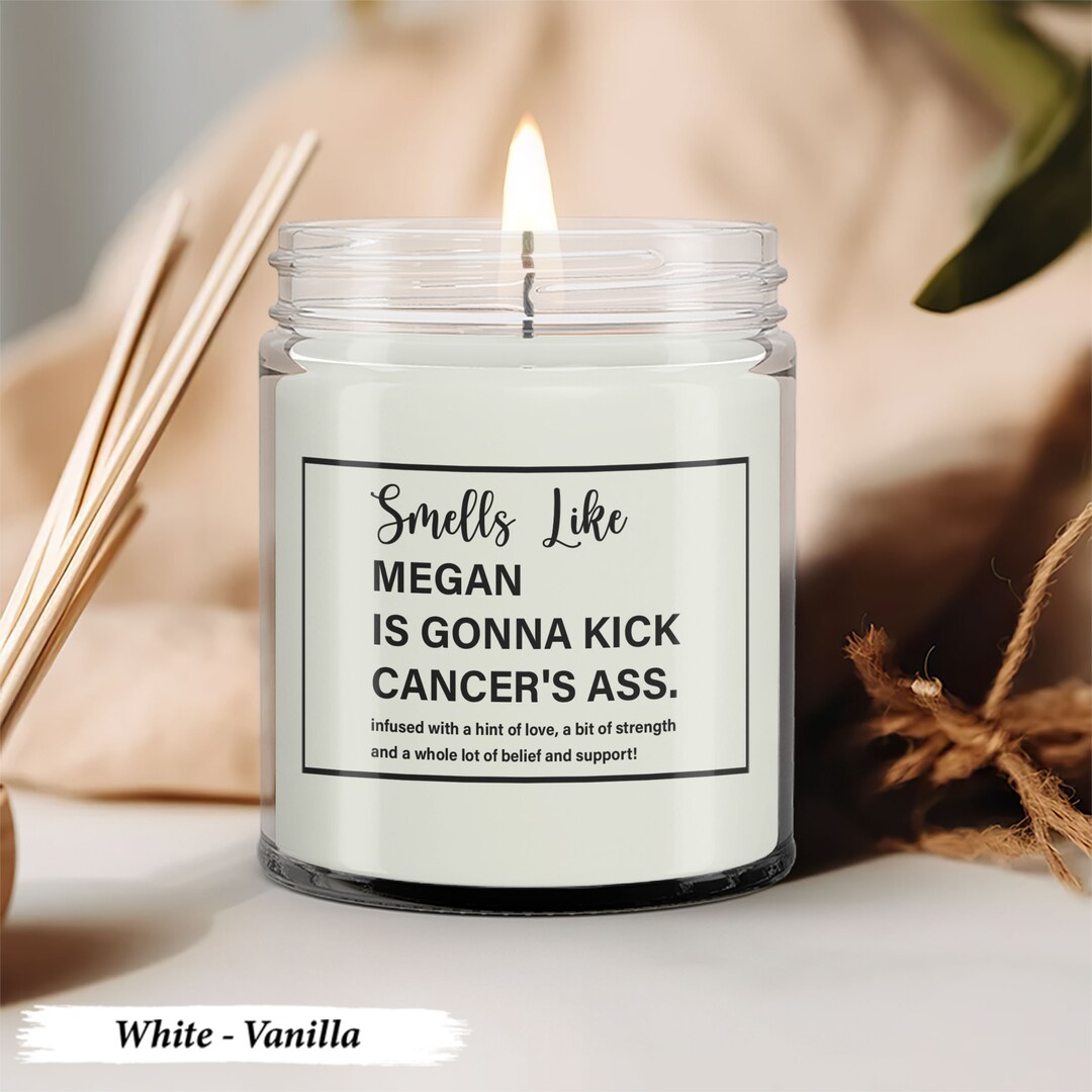 Custom Cancer Gift Candle, Gift for Cancer Warrior, Gift for Cancer ...
