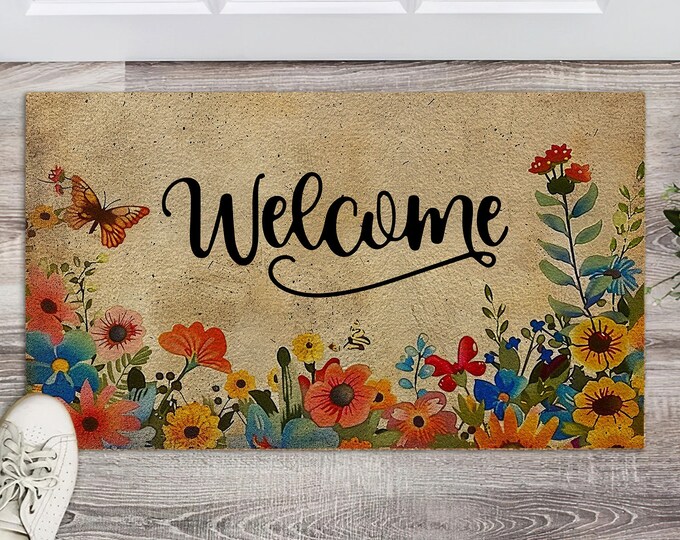 Speak Friend and Enter Welcome Mat, Housewarming Gift, Home Decor ...