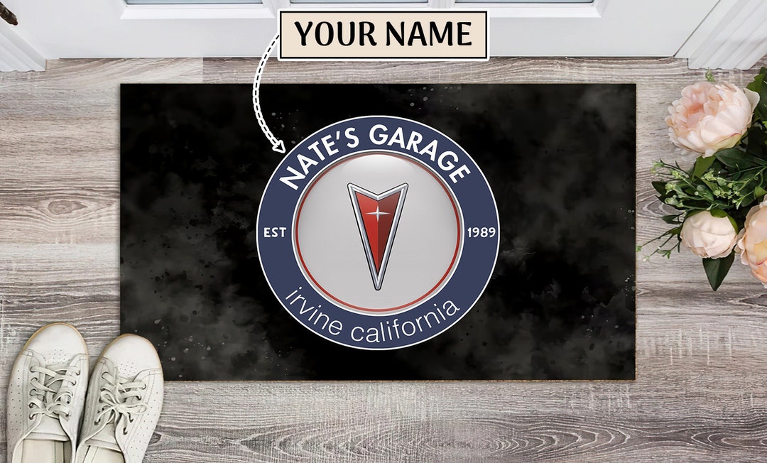 Personalized Garage Personalized Door Mat, Custom Name Doormat, Welcome ...
