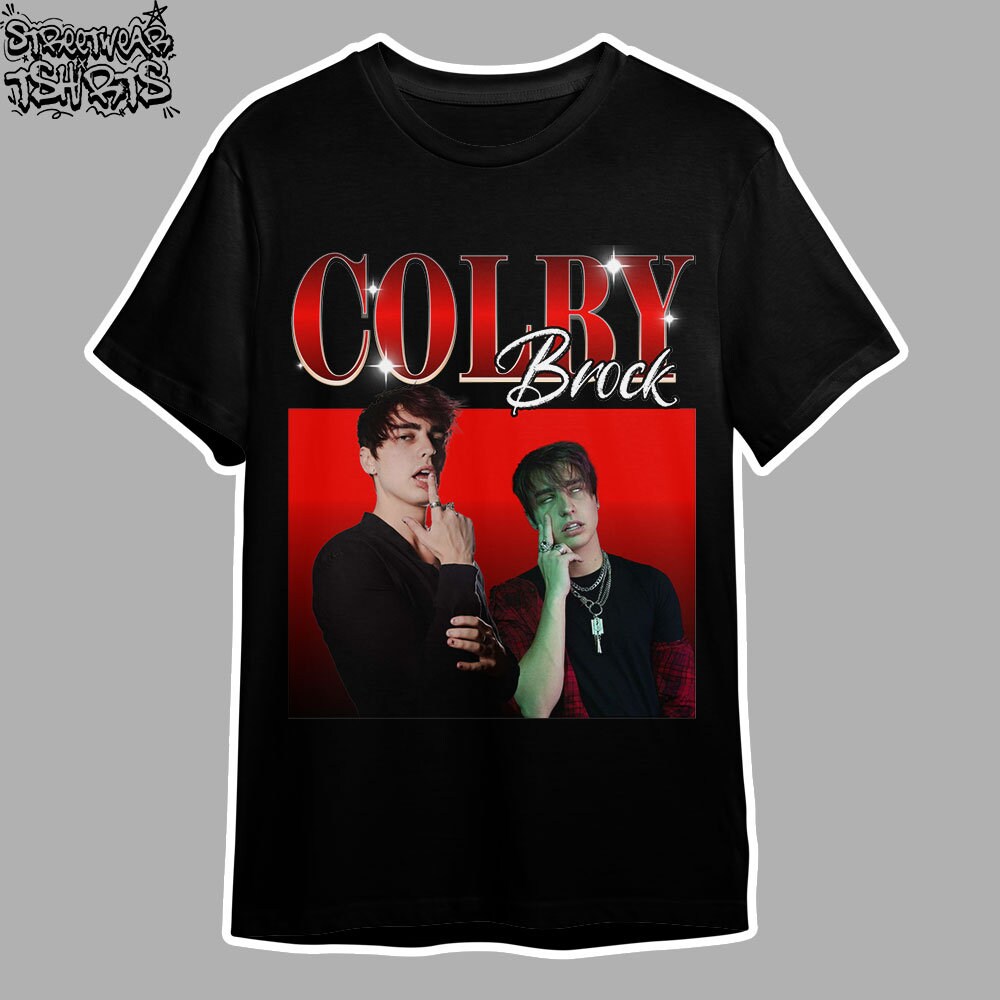 Colby Brock Vintage Graphic 90s Tshirt Youtuber Homage - Etsy