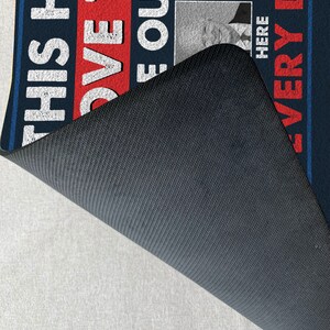 In This House We Love Trump Doormat, Trump 2024 Printed Polyester ...