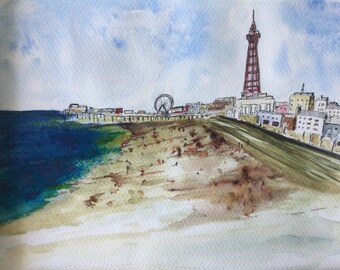 Blackpool Painting - Etsy